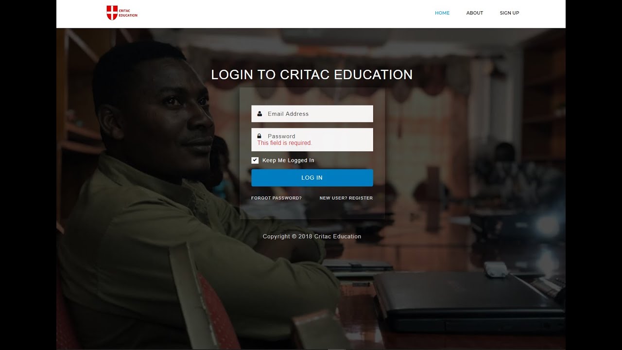 How to access CRITAC Education platform