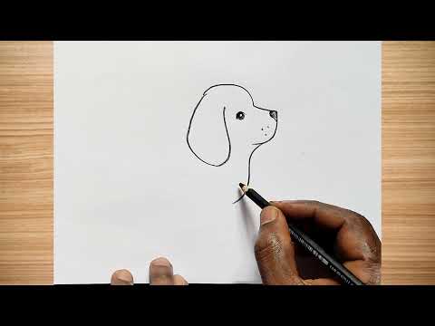 How to draw dog drawing easy step by step@DrawingTalent