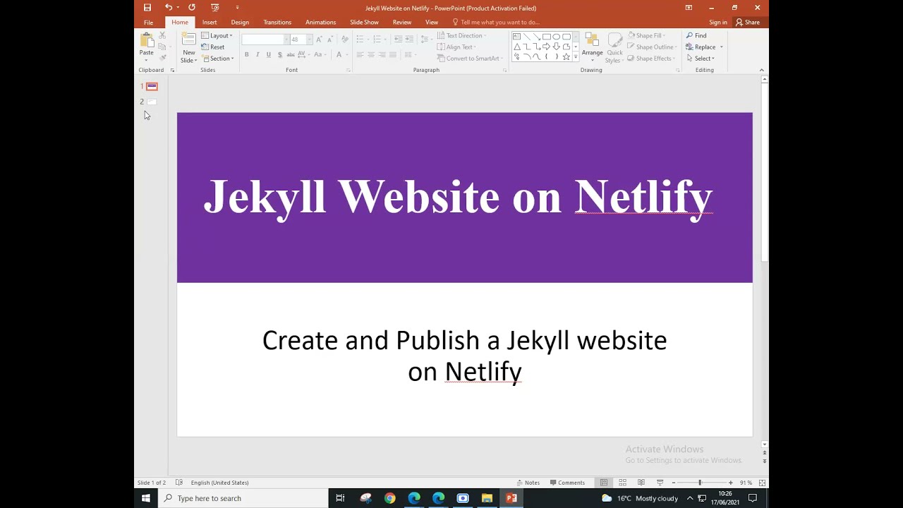 Publish Jekyll website on Netlify using Github