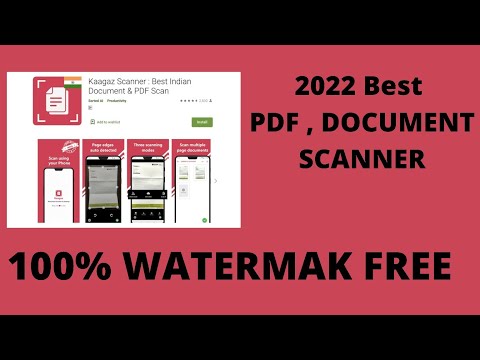 2022 Best PDF, DOCUMENT Scanner App | No Watermark | Pdf Scanner App Download Free