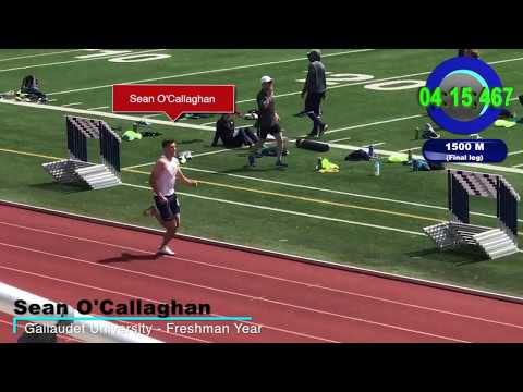 Sean O'Callaghan, Gallaudet University Track