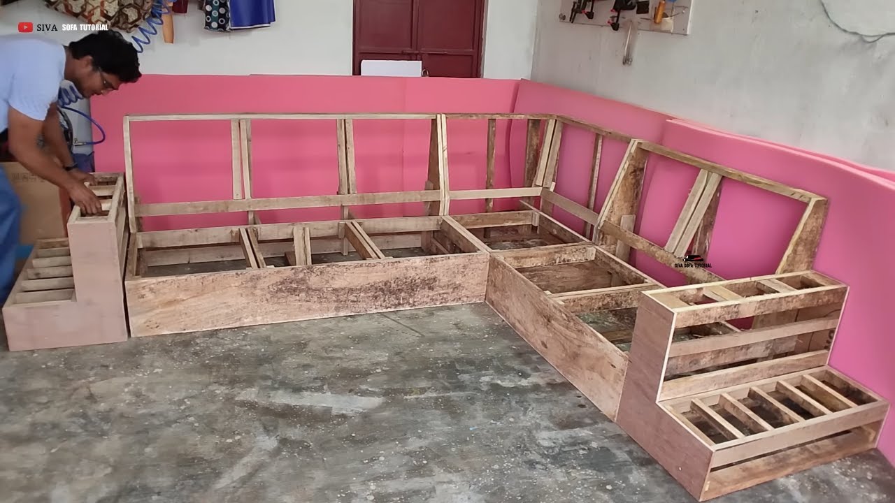 How to make a leather corner sofa frame in 2022,How to Make a Leather Corner Sofa Frame simple steps
