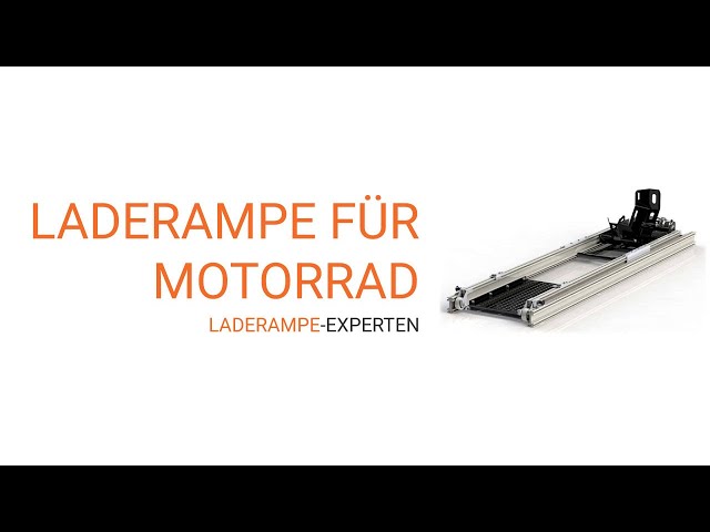 Elektrische Laderampe für Motorrad.