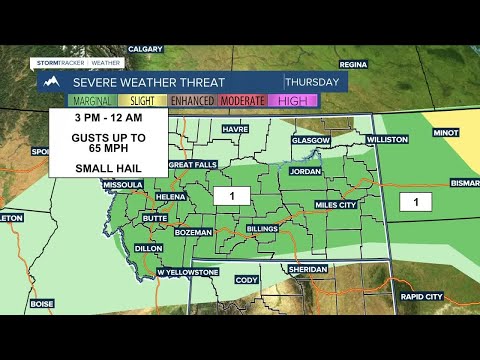 Q2 Billings Area Weather: Hot on Thursday with thunderstorms possible through Saturday
