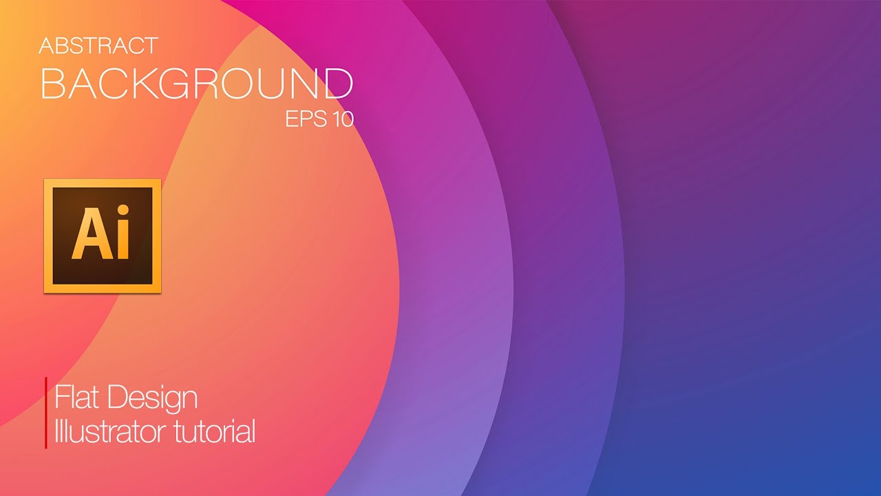 Illustrator | How to make original gradient vector Background.