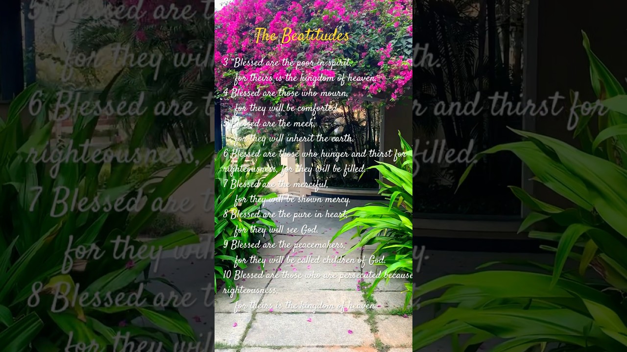 The Beatitudes #lovelikejesus #walkwithjesus #beatitudes