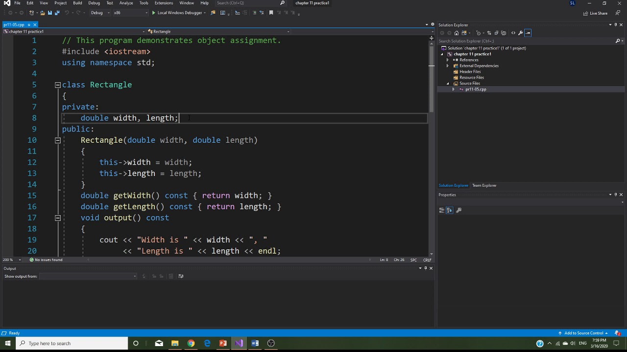 Object oriented Programming,  C++ programming,  Memberwise assignment