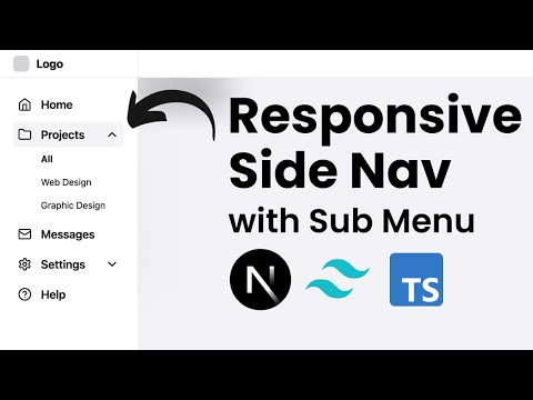 Build a Responsive Side Navbar w/ Submenu using Next.js 13 and Tailwind CSS