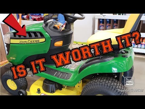John Deere E120 tractor review