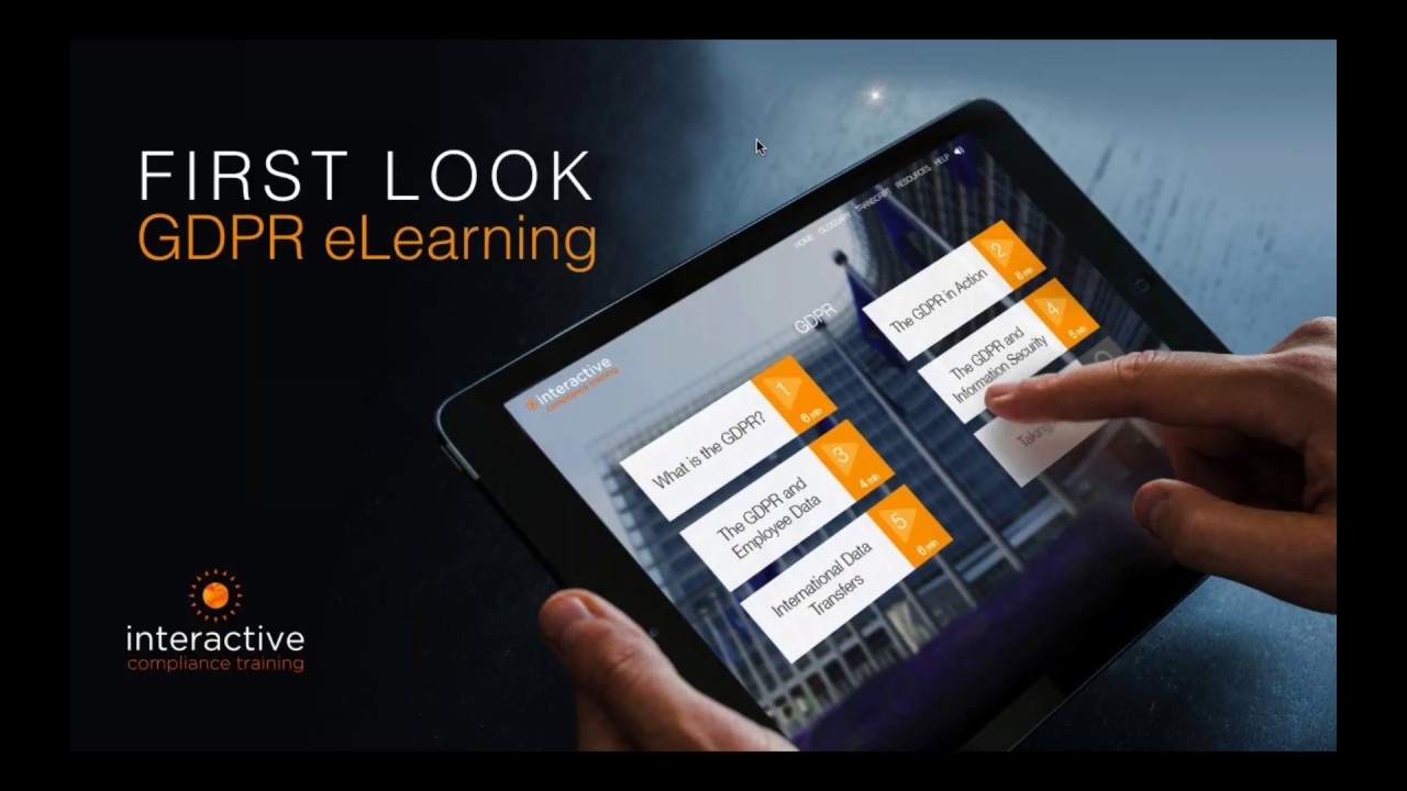 GDPR Training Launch - Interactive Compliance Training
