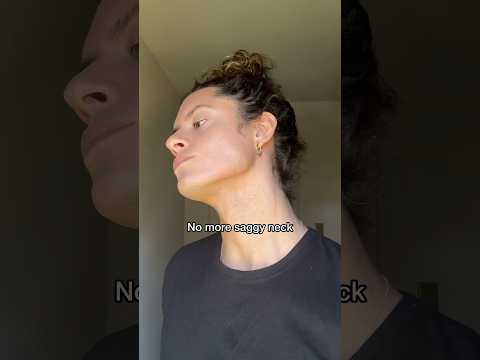 Bye bye saggy neck #skin #skincare #exercise #face #mewing