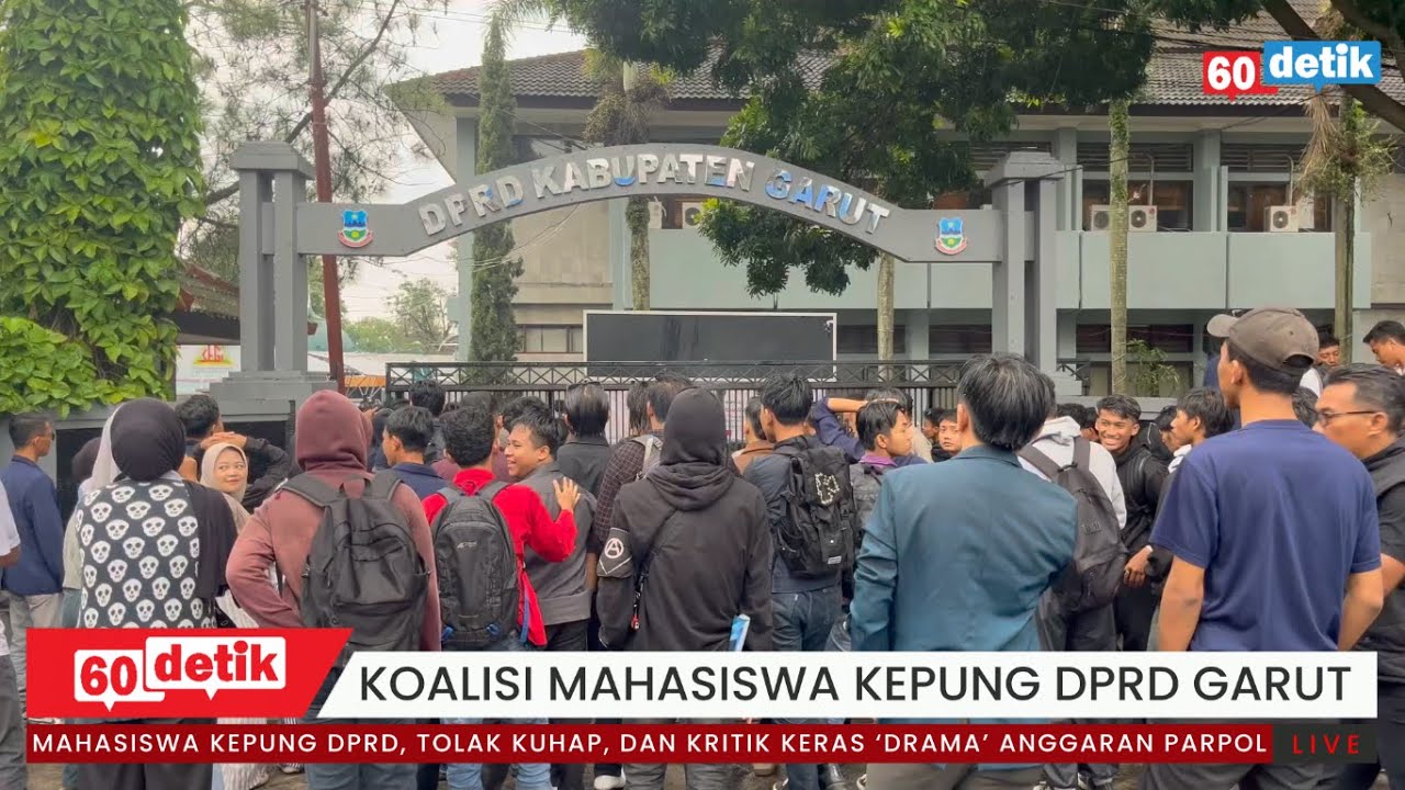 Mahasiswa Garut Kepung DPRD! Tolak RUU KUHAP, Pertanyakan Anggaran ...