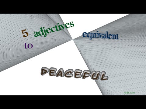 peaceful - 5 adjectives which are synonyms to peaceful (sentence examples)