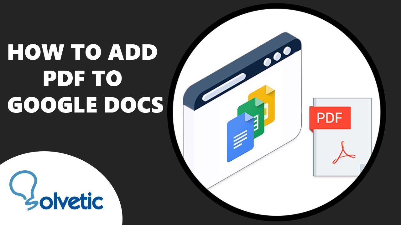 How to ADD PDF to GOOGLE DOCS ✅✅