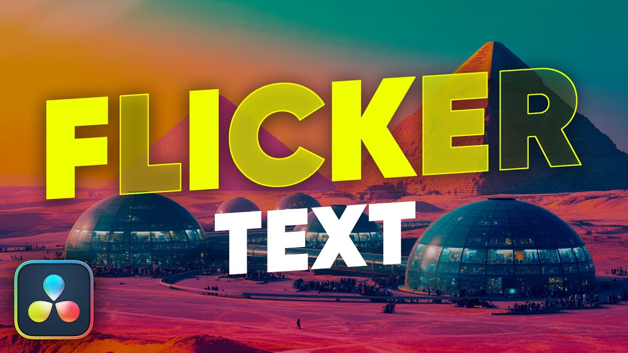 Create a Text Flicker Animation in DaVinci Resolve