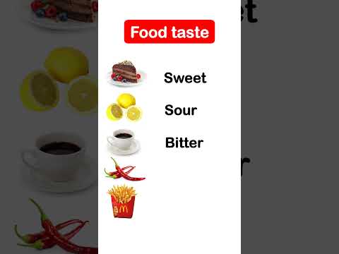 Food taste. #english #learnenglish #vocabulary #shorts