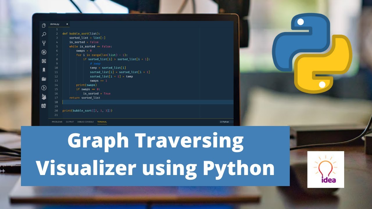 Graph Traversing Visualizer using Python (BFS and DFS) | Tkinter Python Project