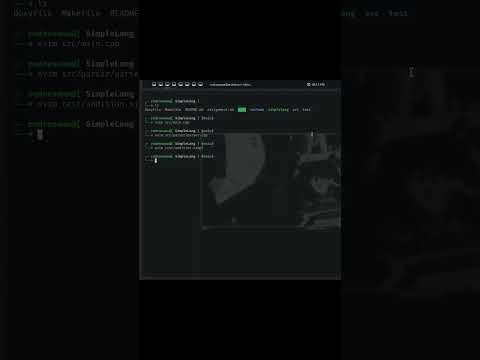 Compiler using Cpp for 8bit CPU simulator #cpp #compiler #neovim #linux