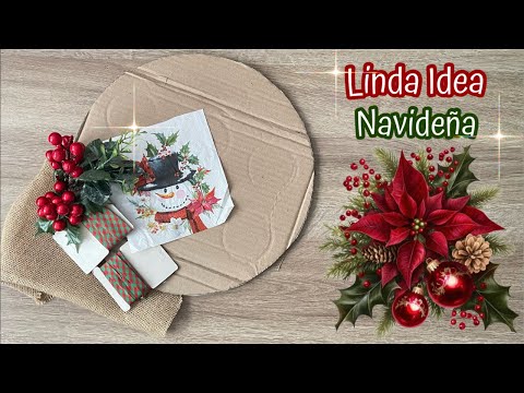 ✨ Vamos a hacer esta HERMOSA Manualidad NAVIDEÑA 🎄para Decorar nuestro Hogar 🏡
