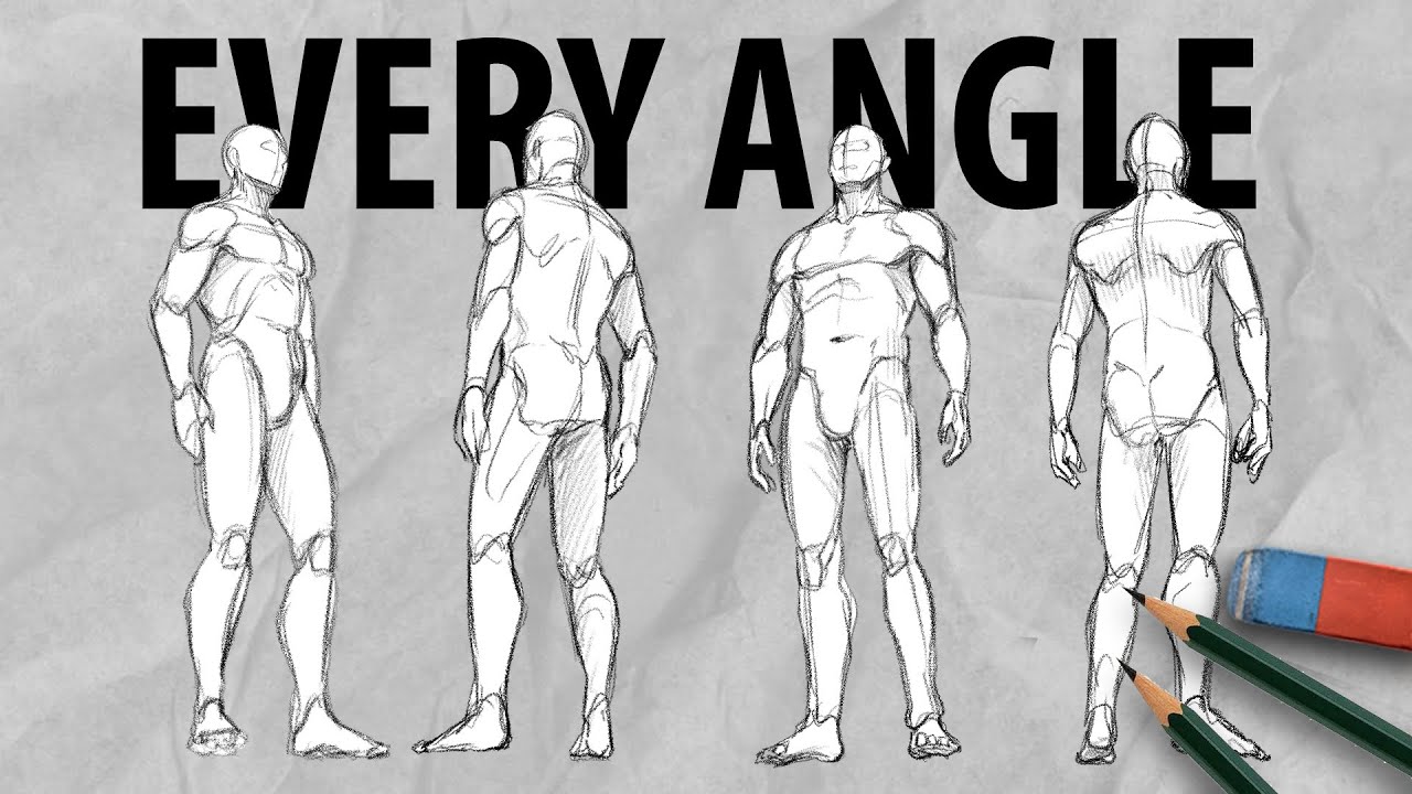 How to Draw the Human Body From Any Angle  (Beginner Drawing Tutorial) | DrawlikeaSir