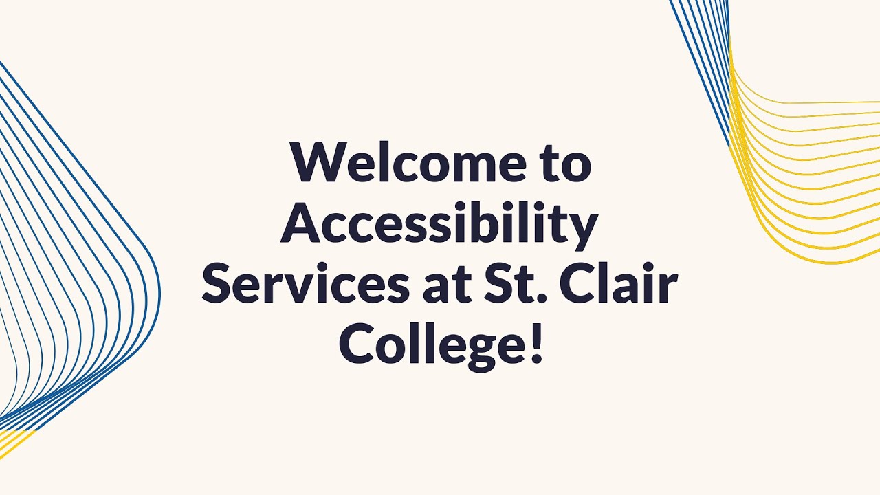 SOAR: St Clair College Accessibility Services