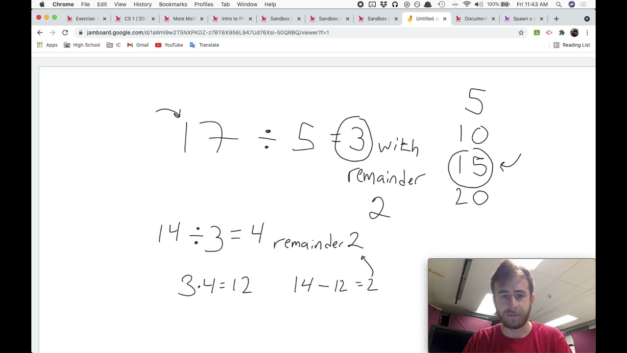 Integer Division and Mod Operator Python - CMU CS Academy 8.1.1