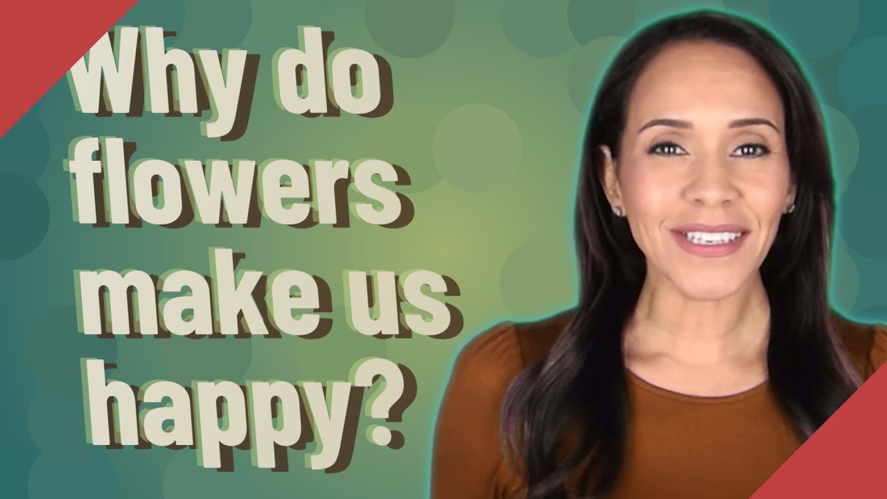Why do flowers make us happy?