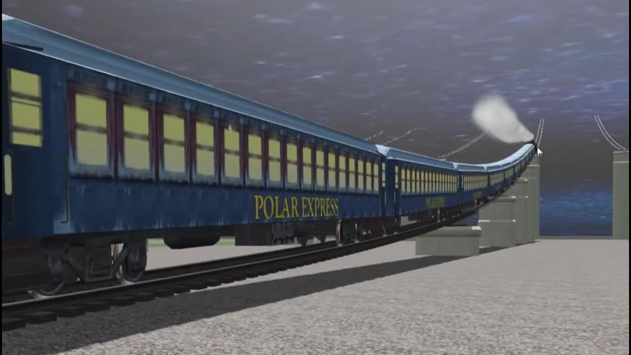 THE LONGEST POLAR EXPRESS 1225 TRAINZ - THE FLYING POLAR EXPRESS - TRAINZ RAILROAD SIMULATOR
