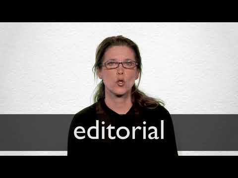 EDITORIAL definition in American English | Collins English Dictionary