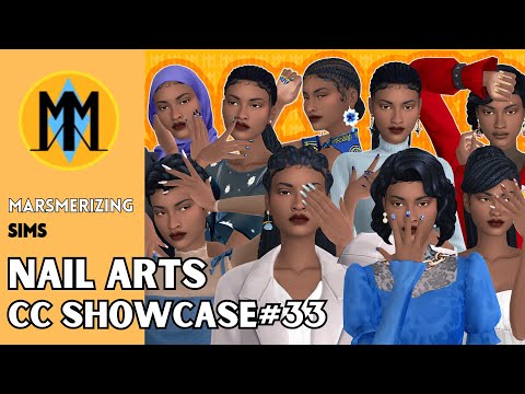 MARSMERIZINGSIMS - Nail Art CC Set | The Sims 4 | CC Showcase ep. 33