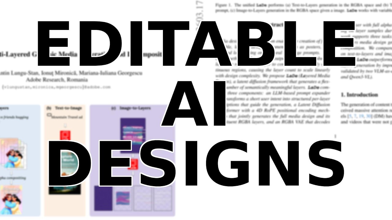 Beyond Flat Images: The New AI That Designs in Professional Layers!