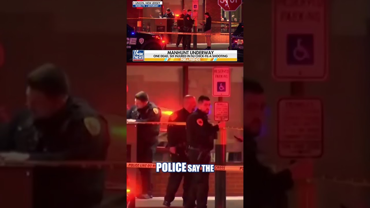 Suspect seen fleeing Chick-fil-A mass shooting as manhunt underway #shorts #shooting #chickfila