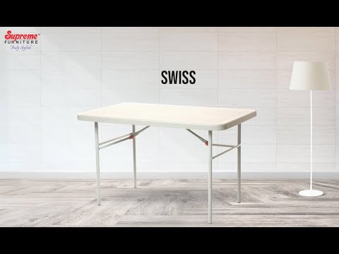 Furniture - Swiss Foldable Plastic Table | Plastic Dining Tables
