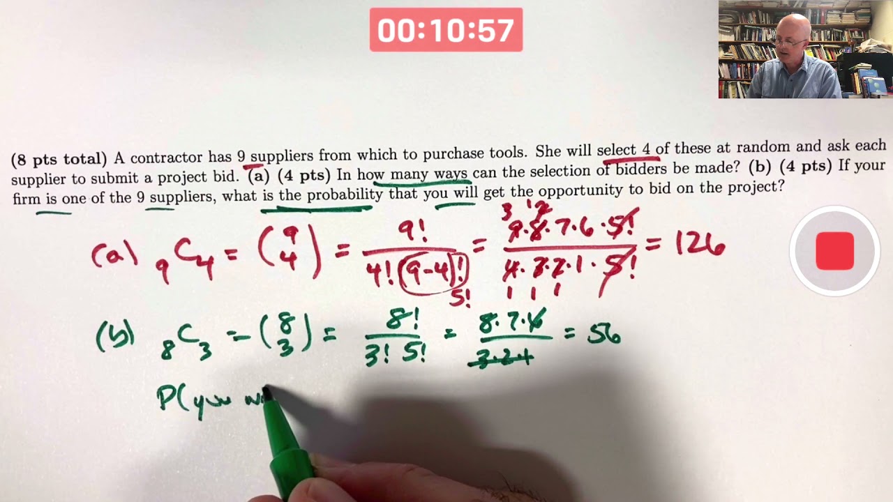 Probability and Statistics Exam 1 Review Problems and Solutions