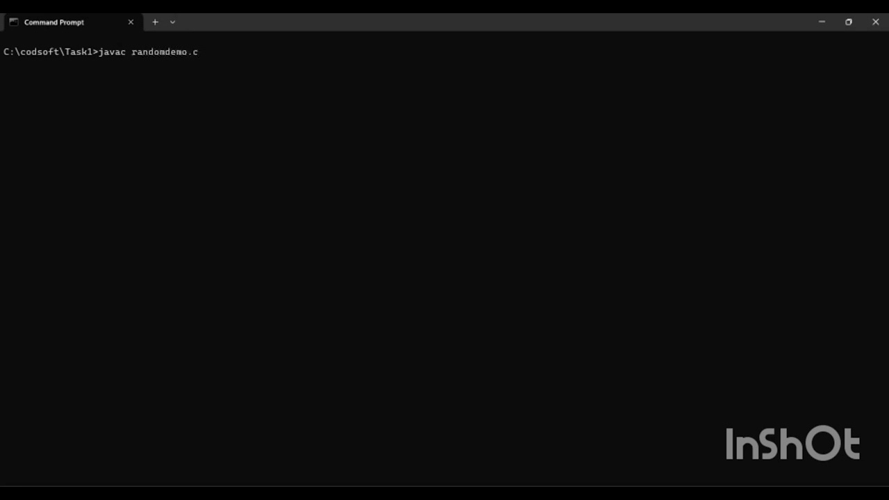 Codsoft Internship-Task 1(Java programming)NUMBER GAME