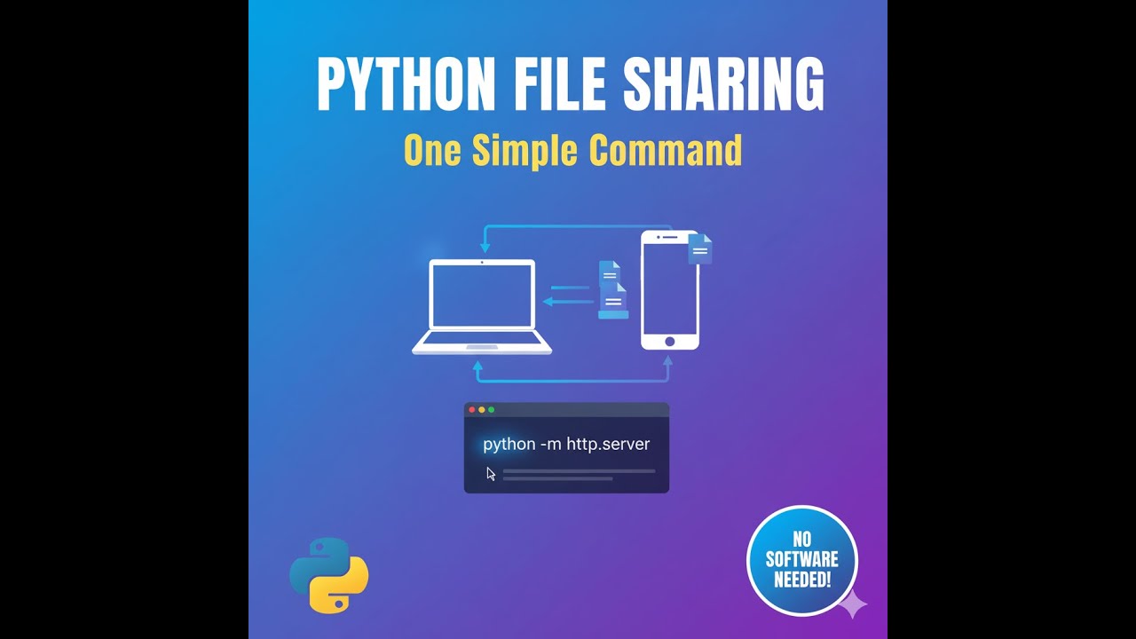How to Share Files Instantly with Python | No Apps Needed | Telugu Tutorial