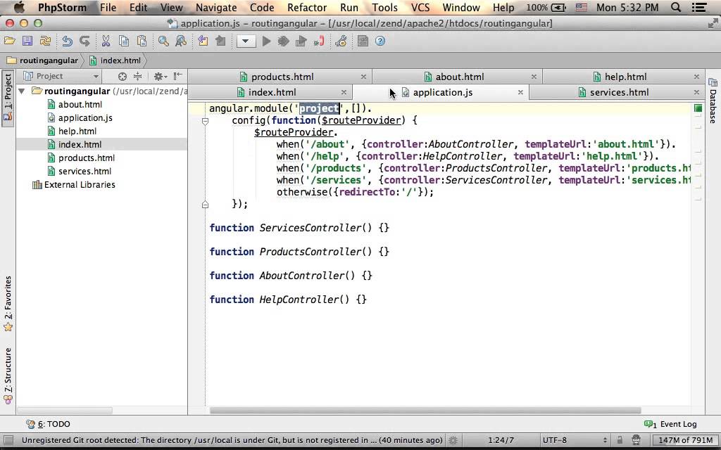 Simple Routing in AngularJS