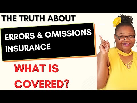 Errors & Omissions insurance. What is covered and what is not. E & O Insurance