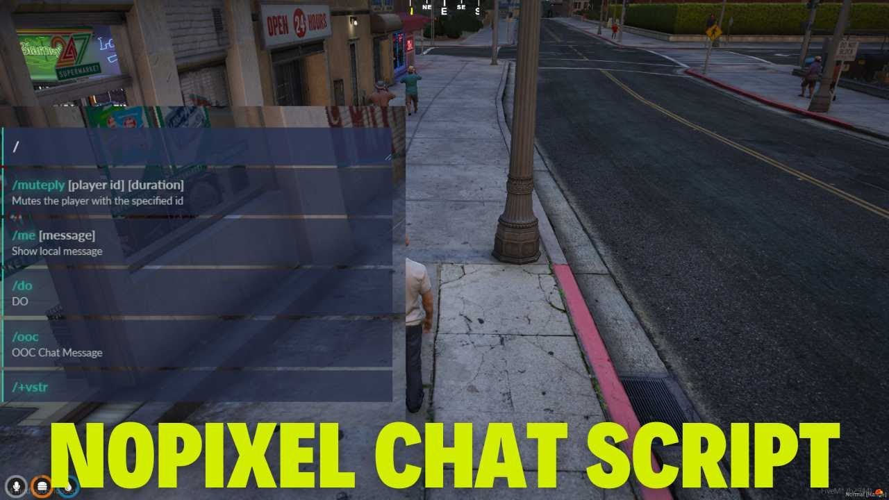 Fivem Nopixel chat script | QBCore Script