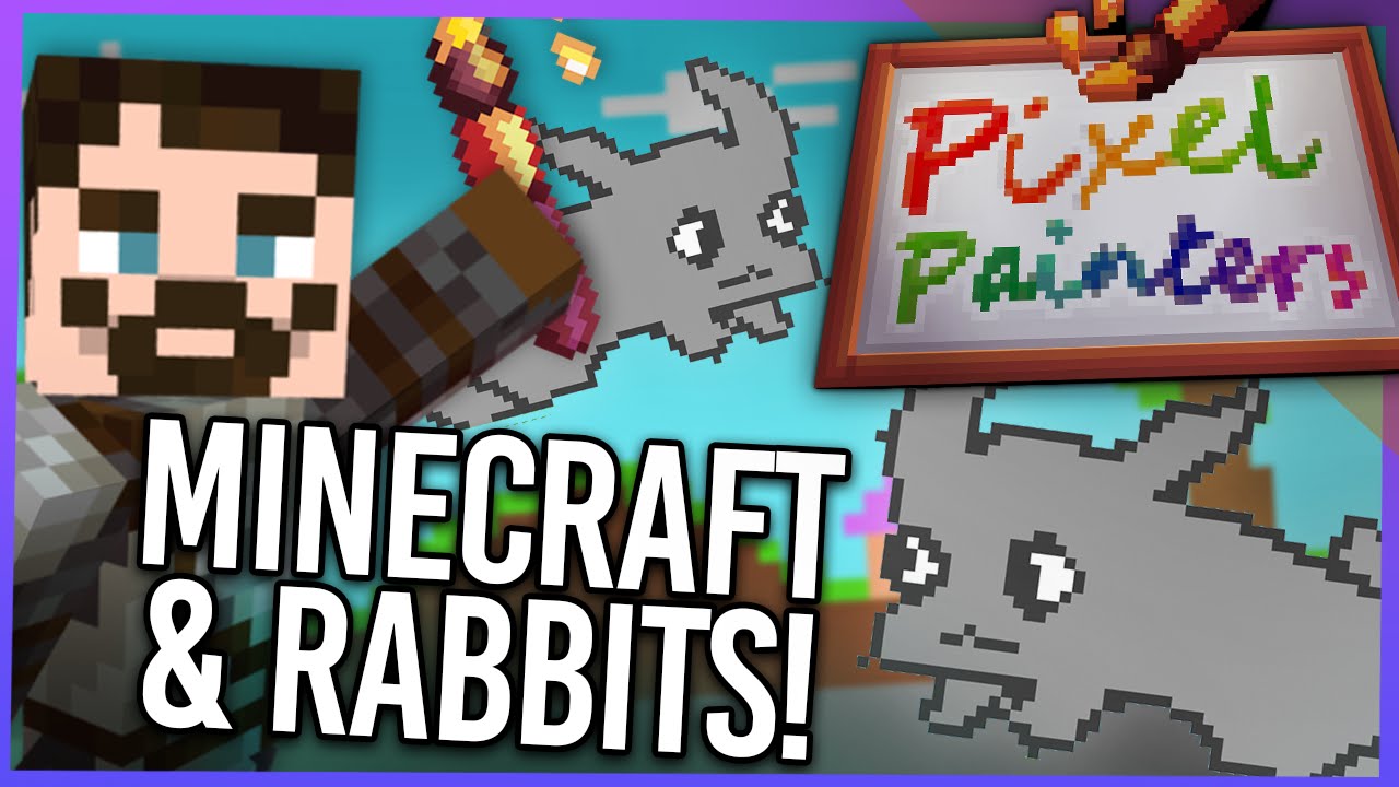 Minecraft Minigames - Pixel Painters (Minecraft and Rabbits)