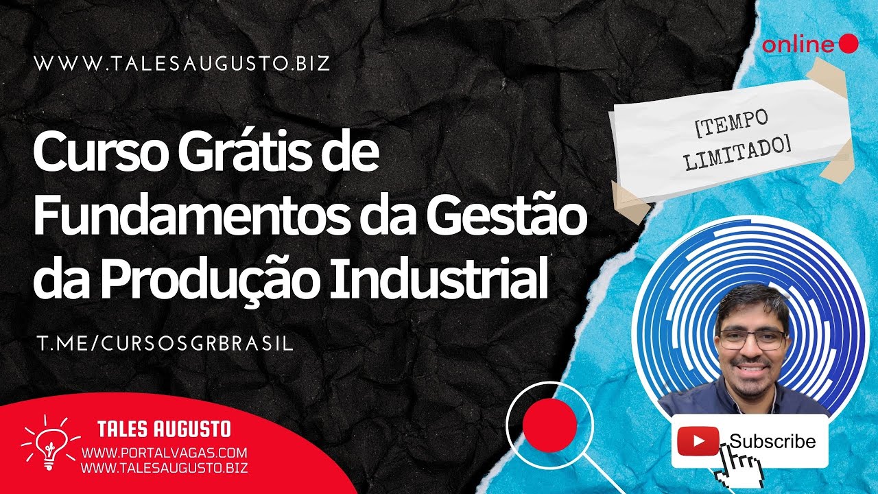 🏭 Curso Grátis de Fundamentos da Gestão da Produção Industrial