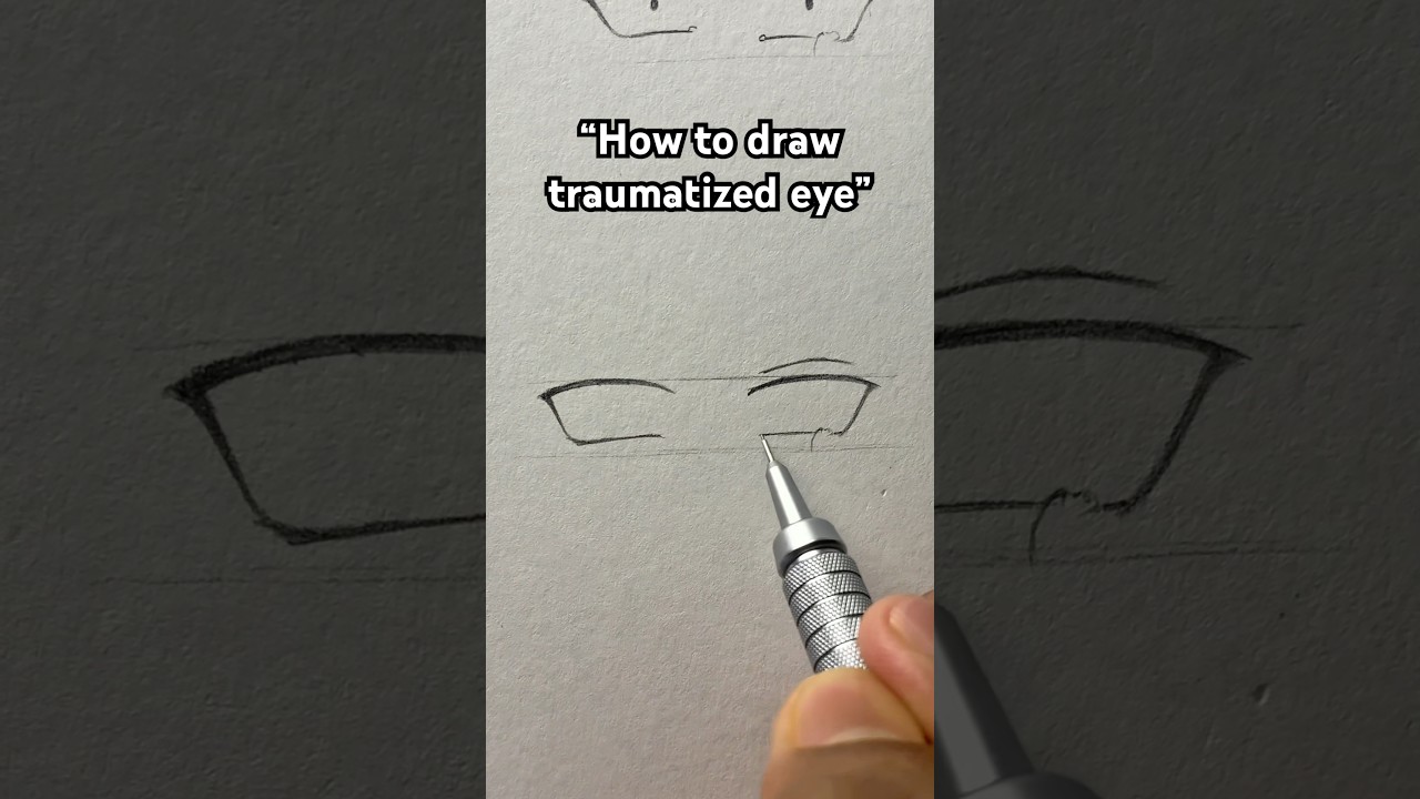 How to draw traumatized eye