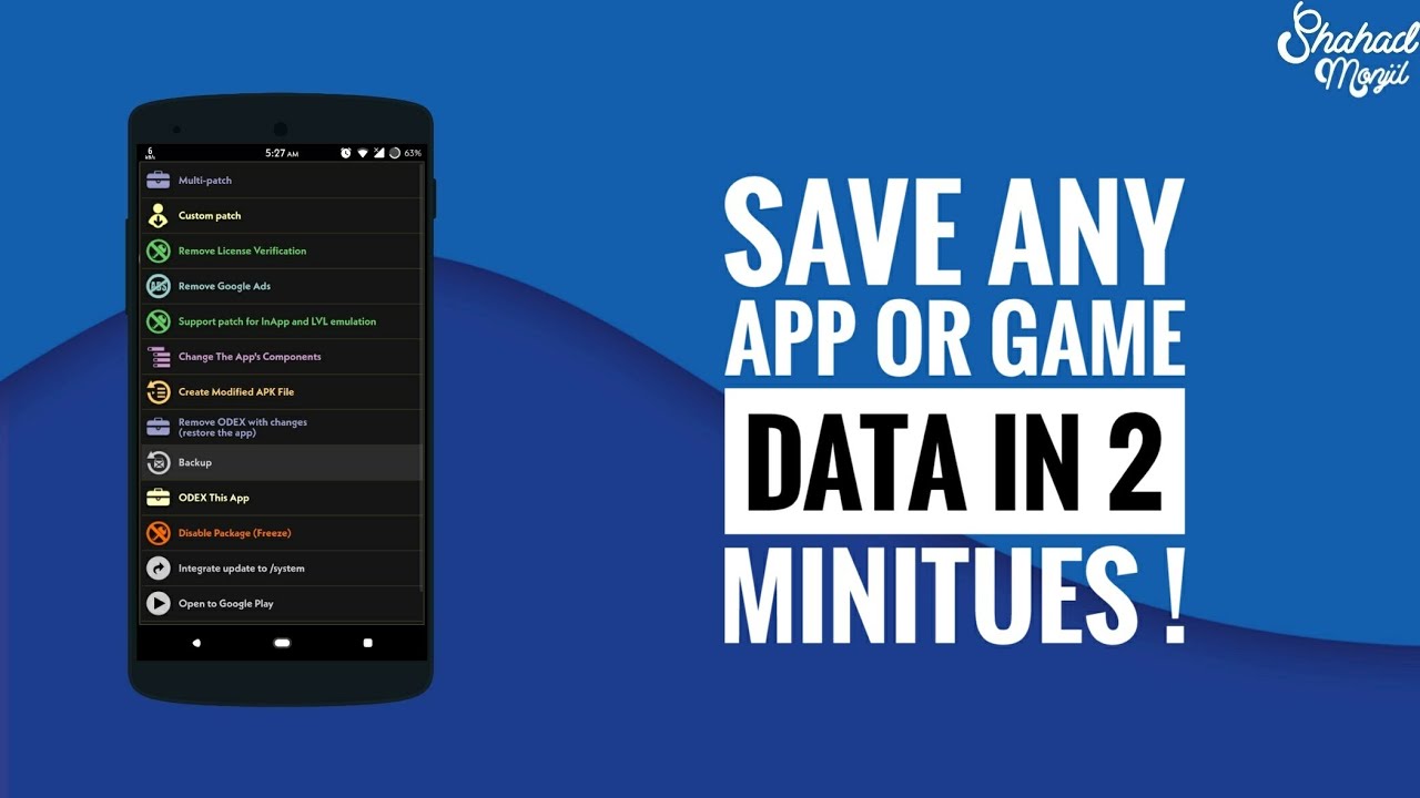 Save game data easily on Android(Root)