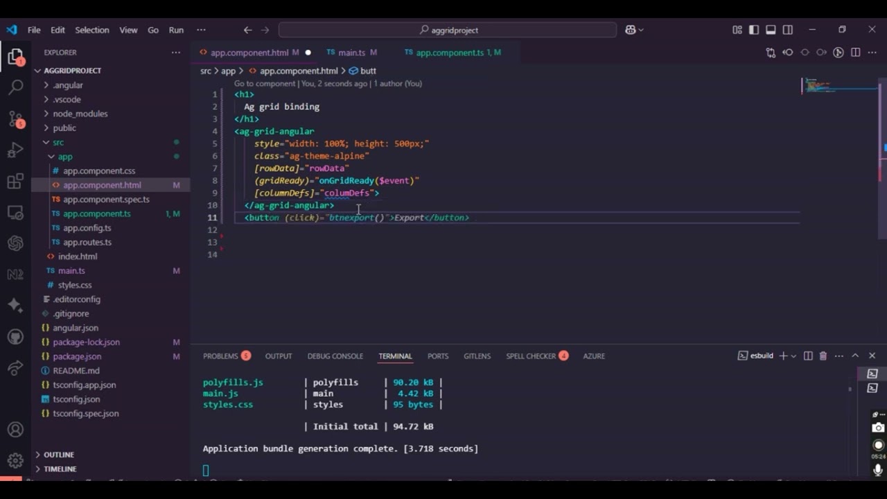 AG Grid v33+ with Angular 19 | CSV & Excel Export + Custom Context Menu | Full Tutorial