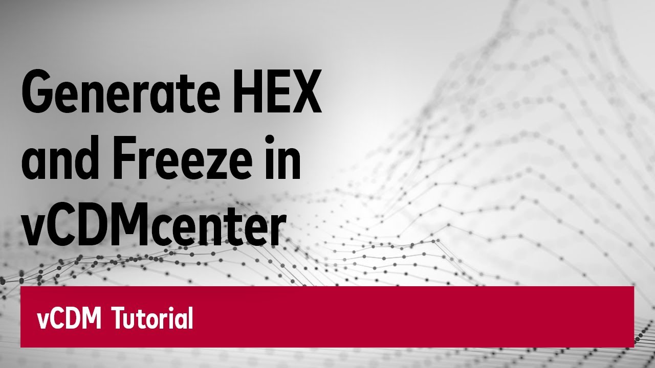 Video Tutorials Series for vCDM and vCDMstudio | Vector