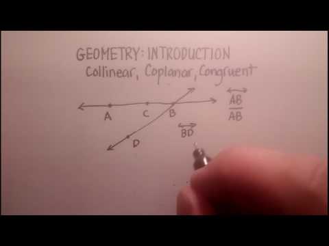 Introduction: Basic Geometry Concepts (Collinear, Coplanar, Congruent) with problems