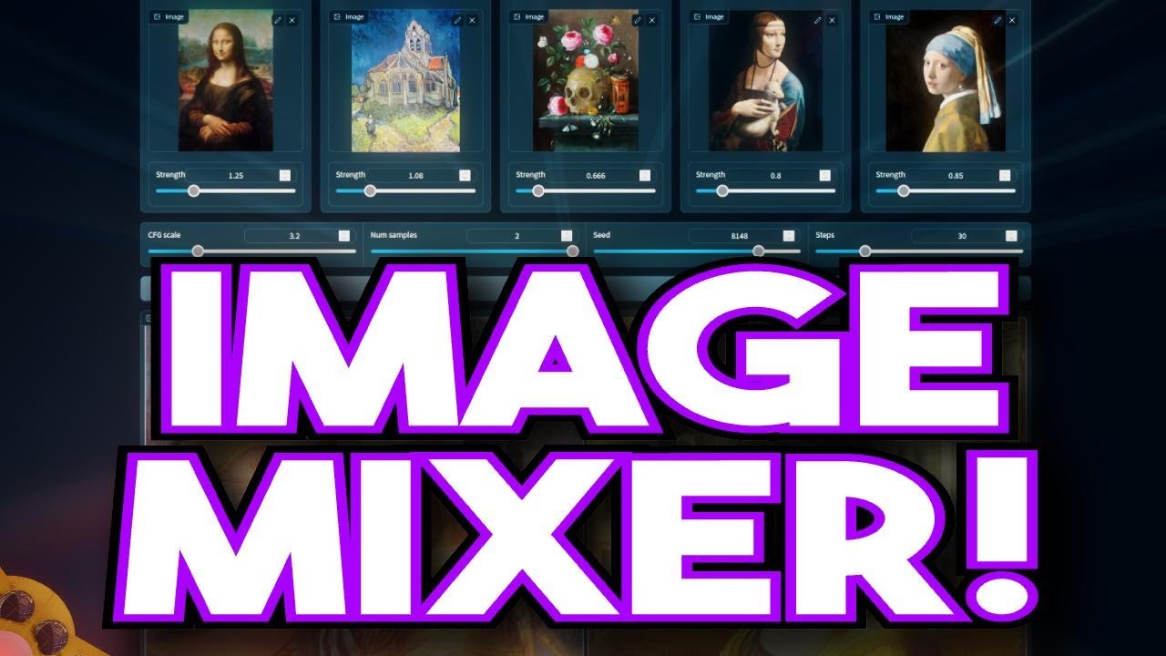 Mix up to 5 images with Stable Diffusion!