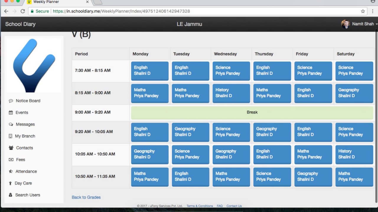 TimeTable Management
