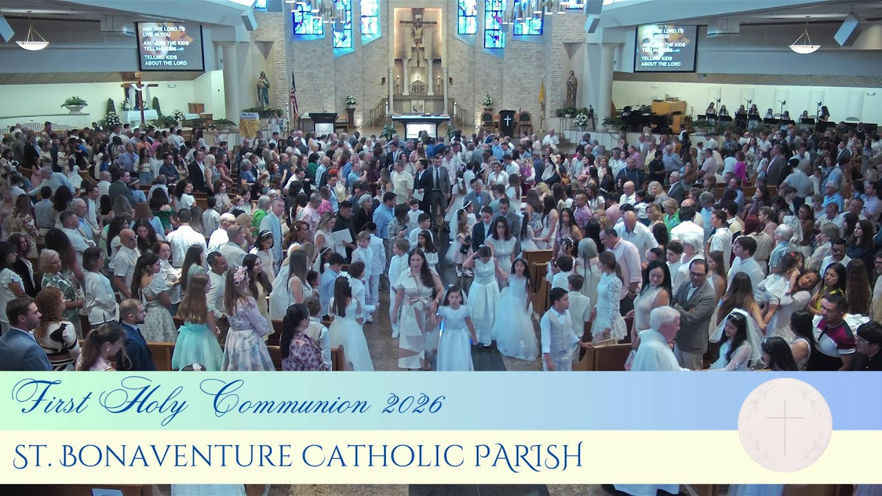 Religious Education First Holy Communion Mass, Saturday, May 9, 2026, 9:30 AM (ET)
