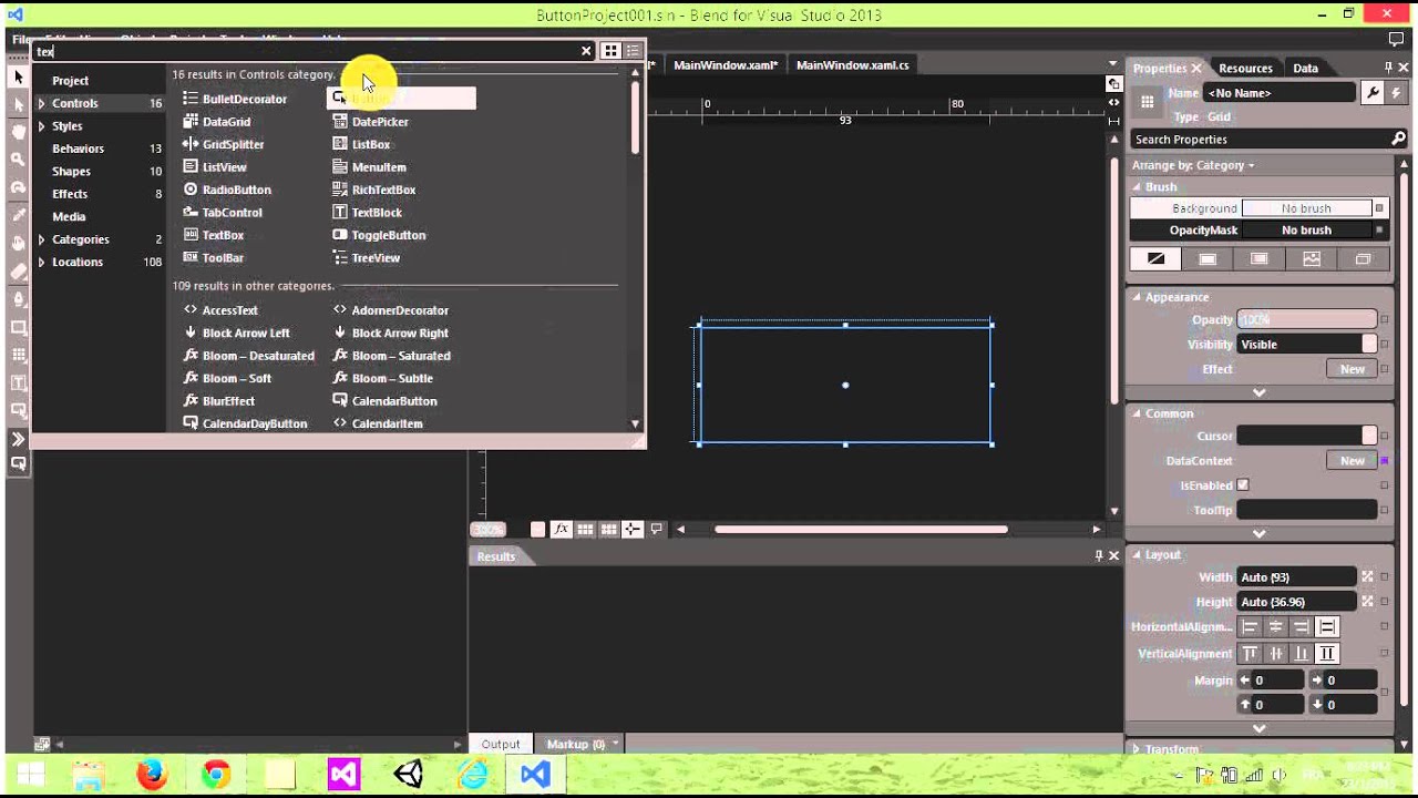 Wpf - Creating a button with Microsoft Expression Blend 4